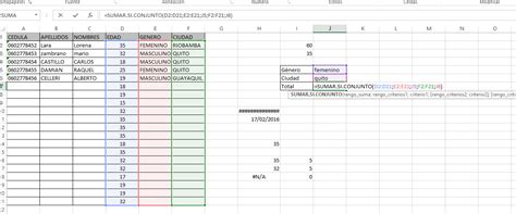 Portafolio Excel Funciones Matemáticas Y Trigonométricas