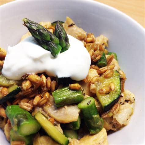 Spelt Rabbit Risotto With Green Vegetables Ursalicious