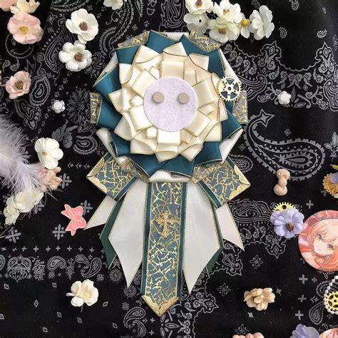 Itabag Backpack Pin Decorationsrose Rosette Badge Holder For Ita Bag