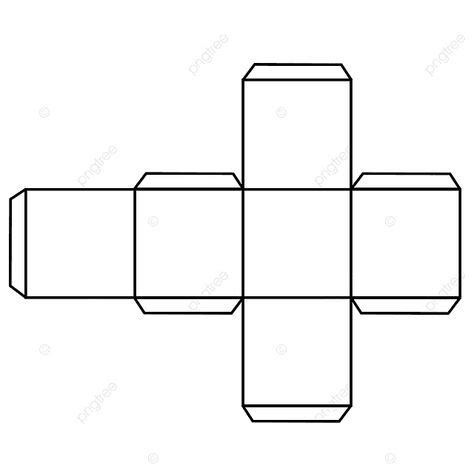 Cubo 3d Plantilla