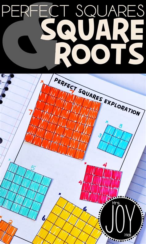 Perfect Squares And Square Roots Games And Activities Square Roots