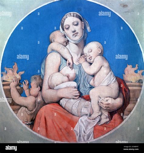 Study For The Stained Glass In The Chapelle Saint Ferdinand 1833