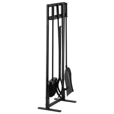 Skyshalo Fireplace Tool Set 5 Pcs Fire Tool Set And Holder With Square