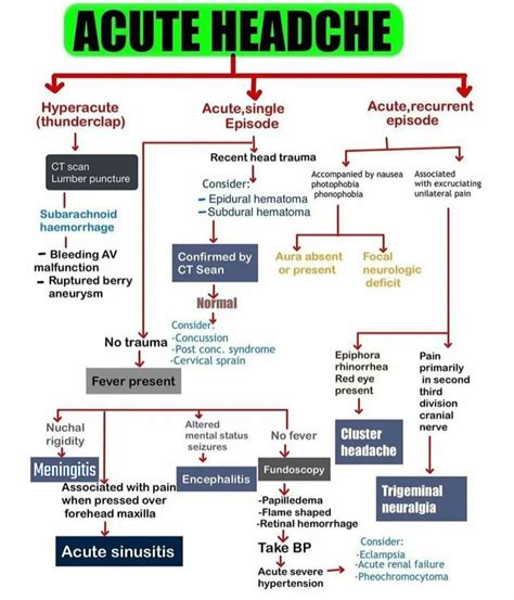 Differential Diagnosis Of Acute Headache Rfoamed911