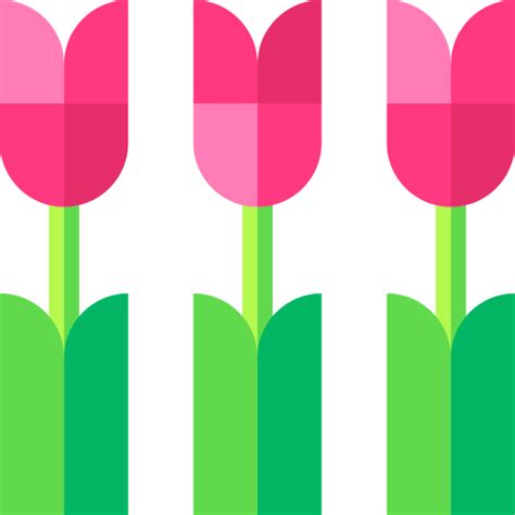 Tulip Basic Straight Flat Icon