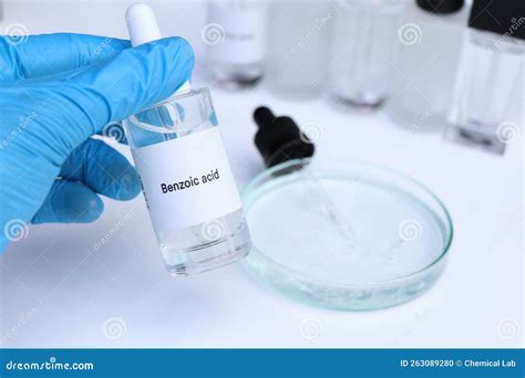 Benzoic Acid Molecular Structure 3d Flat Model Aromatic Carboxylic