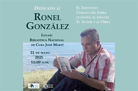 Ronel González En El Autor Y Su Obra