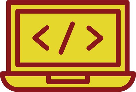 Laptop Code Vector Icon Design 14967912 Vector Art At Vecteezy