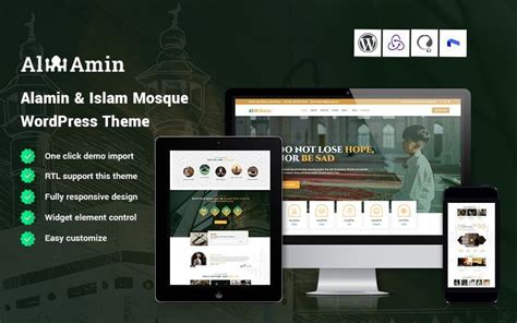 alamin islam mosque wordpress theme code market