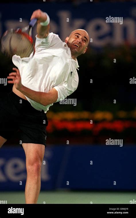 Tennis Australian Open Second Round Andre Agassi V Paul Goldstein