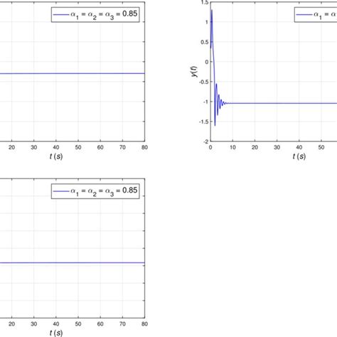 State Variables Of The Fractional Order Model 21 In The Time Domain