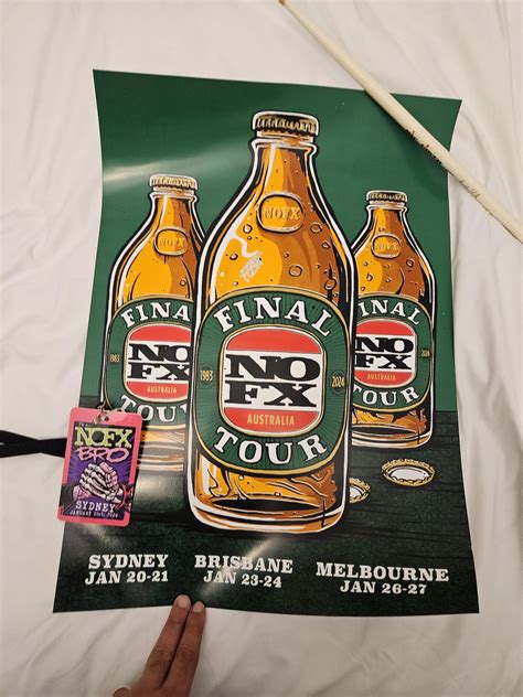 Aussie Bro Ticket Merch Rnofx