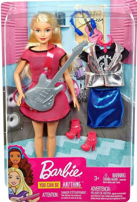 Barbie Lalka Gwiazda Rocka Z Gitarą Gdj34 325 Cm 0887961744514