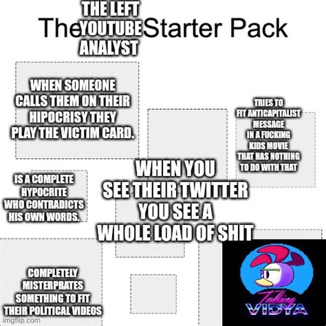 The Typical Youtuber Analyst Starter Pack Rstarterpacks Starter Packs Know Your Meme