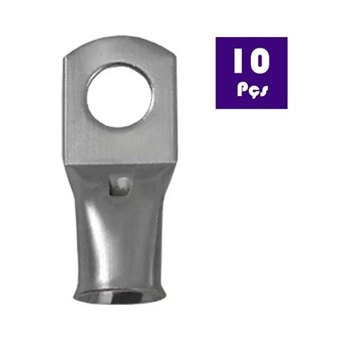 Terminal De Compressão Olhal Tubular 70mm M10 C 10 Peças