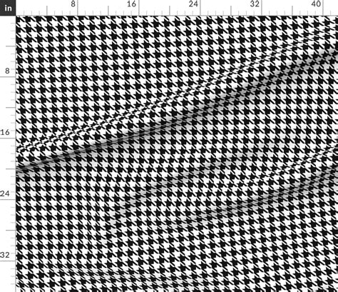 Classic Black And White Houndstooth Check Fabric Spoonflower