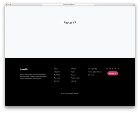 20 Best Bootstrap Footer Templates 2025 Colorlib