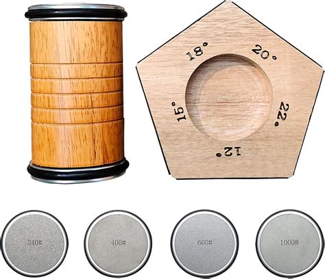 Rollingknife Sharpener Engineered For Straight Edge And Premium Stone Set For