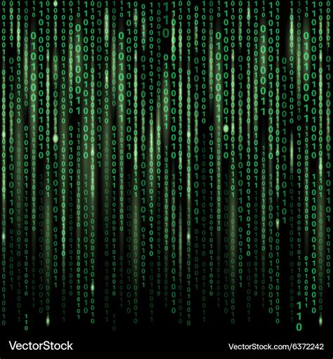 Binary Code Stream Royalty Free Vector Image Vectorstock
