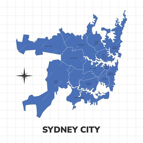 Premium Vector Sydney City Map Illustration Map Of The City In Australia