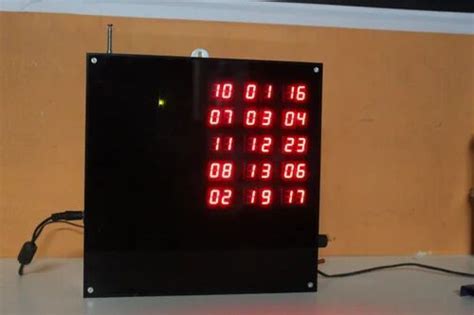 square abs plastic panic display system voltage 220 v color black
