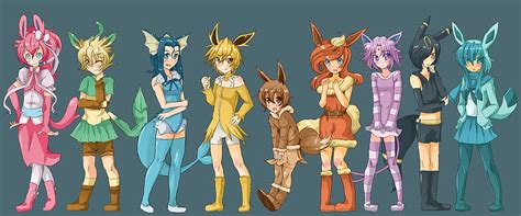 Eevee Evolutions Human
