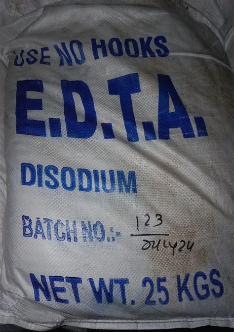 Edta Powder Etp Grade For Industrial Packaging Size 25 Kg At ₹ 36kg