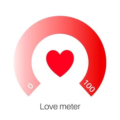 Premium Vector Love Meter Element