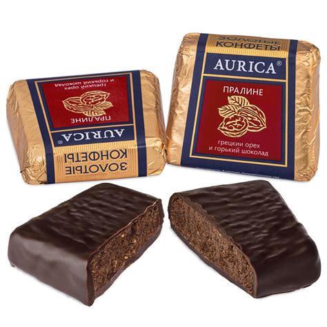 Золотые конфеты: Продукция - Пралине "AURICA грецкий"