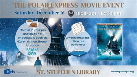St Stephen Library Hosting ‘the Polar Express Movie Event The