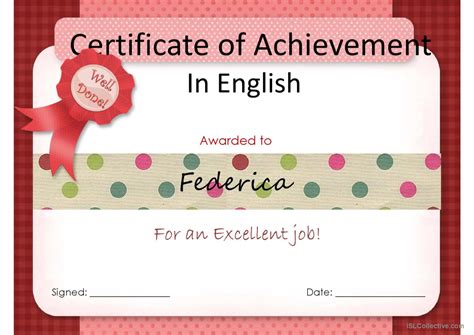 Certificates English Esl Powerpoints