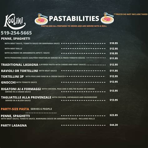 Koolini Our Menu😋😋😋kooliniwindsor Koolini Facebook