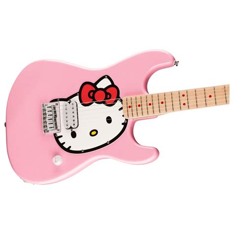 Fender X Hello Kitty Limited Edition Squier Stratocaster Pink Gear4music