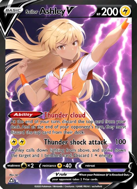 Sailor Ashley V Card By Skymemes On Deviantart