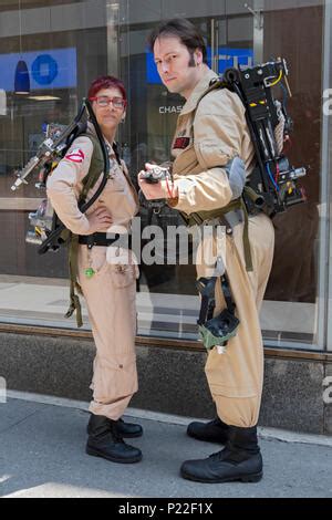 A Real Life Fully Equipped Ghostbuster On 45th Street Ion Midtown