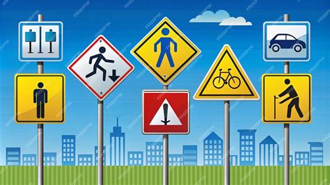 Premium Photo Comprehensive Traffic Signs Illustration For Road