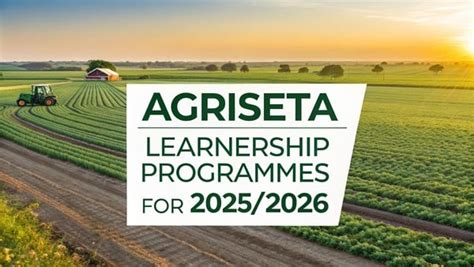Agriseta 20252026 Learnership Programme Applications Govnet