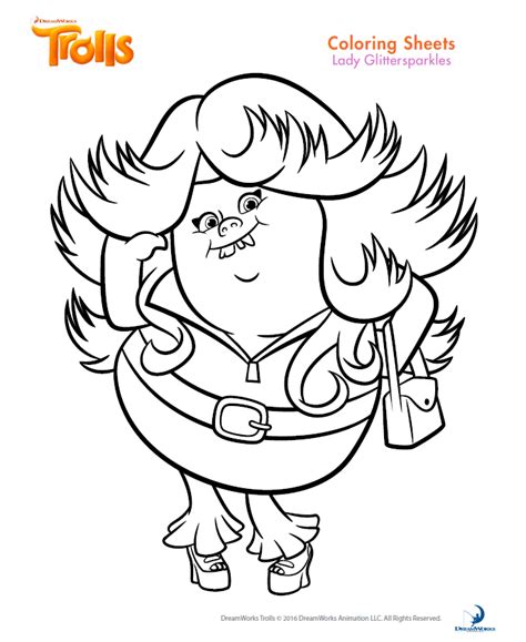 Trolls Official Site Dreamworks Dreamworks Poppy Coloring Page