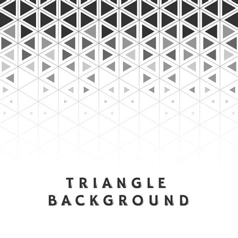 Gray Triangle Pattern On White