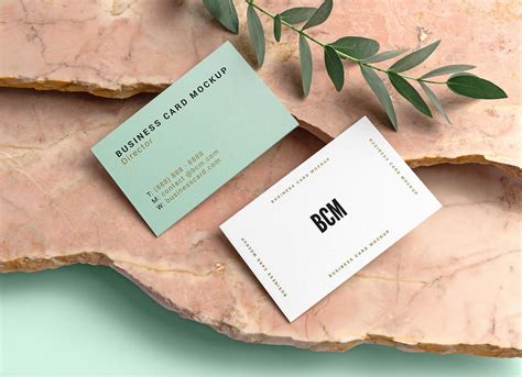 Free Business Card Mockup