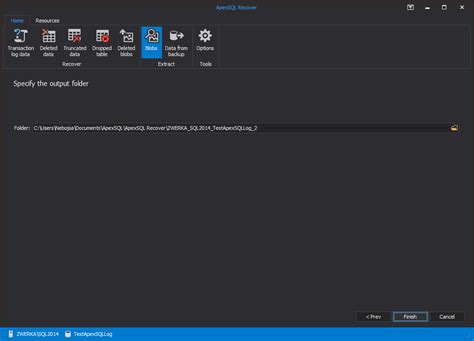 ApexSQL Recover Screen Shot Tour