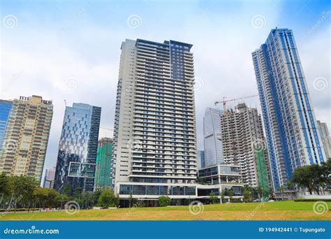 Bonifacio Global City Taguig Metro Manila Philippines Night Skyline