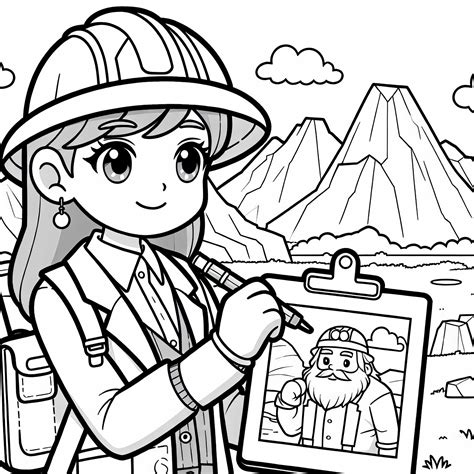 Geologist Coloring Page [2025]