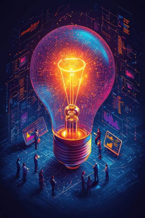 Innovative Concept Depicted Through A Glowing Lightbulb With