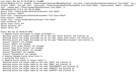 FileMaker Data Migration Tool DB Services