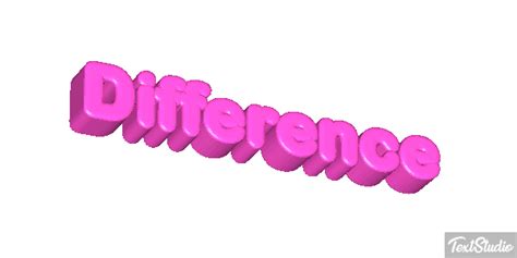 Difference Word Animated  Logo Designs