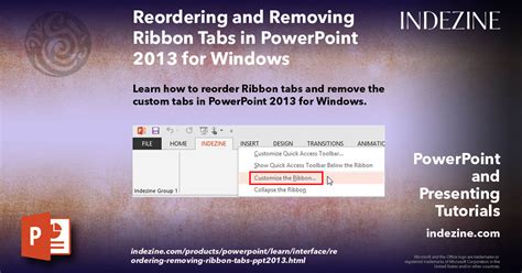 Reordering And Removing Ribbon Tabs In Powerpoint 2019 For Windows