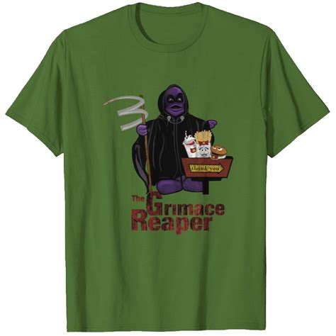 Grimace Reaper Mcdonalds T Shirt Designed And Sold By Ivan Valencia