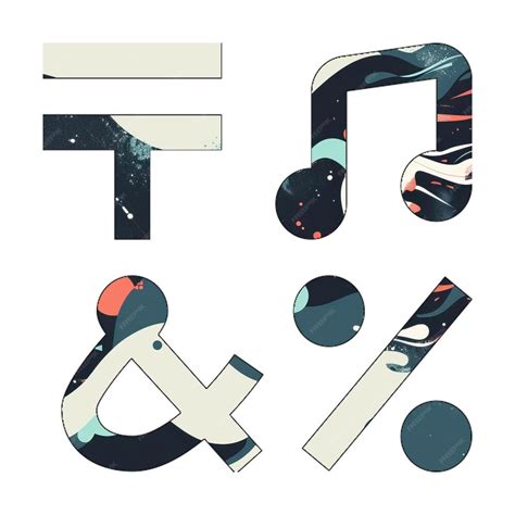 Premium Photo Image Icons Symbols Complex Illustration Background