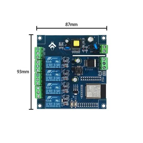 ESP WROOM Channel Relay Module DC V Power Supply